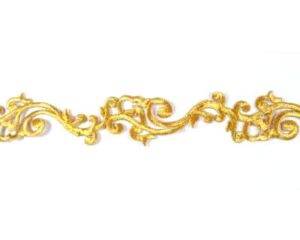 Embroidered Ornate Scroll Trim | Shine Trim