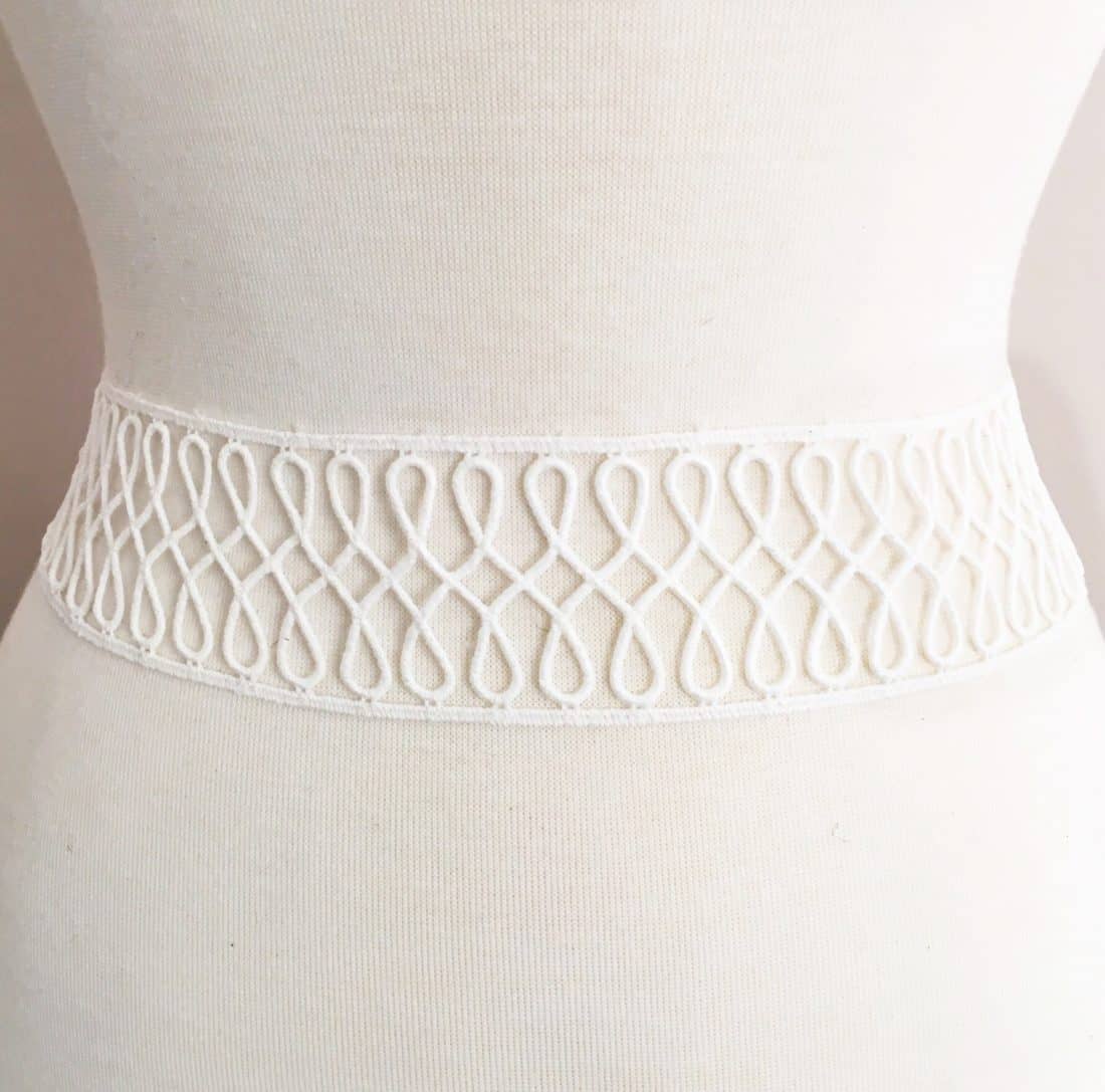 Swirls Lace Border Trim - Shine Trim