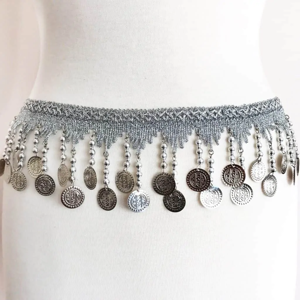 Belly Dance Fringe Trim with Coins | Shine Trim