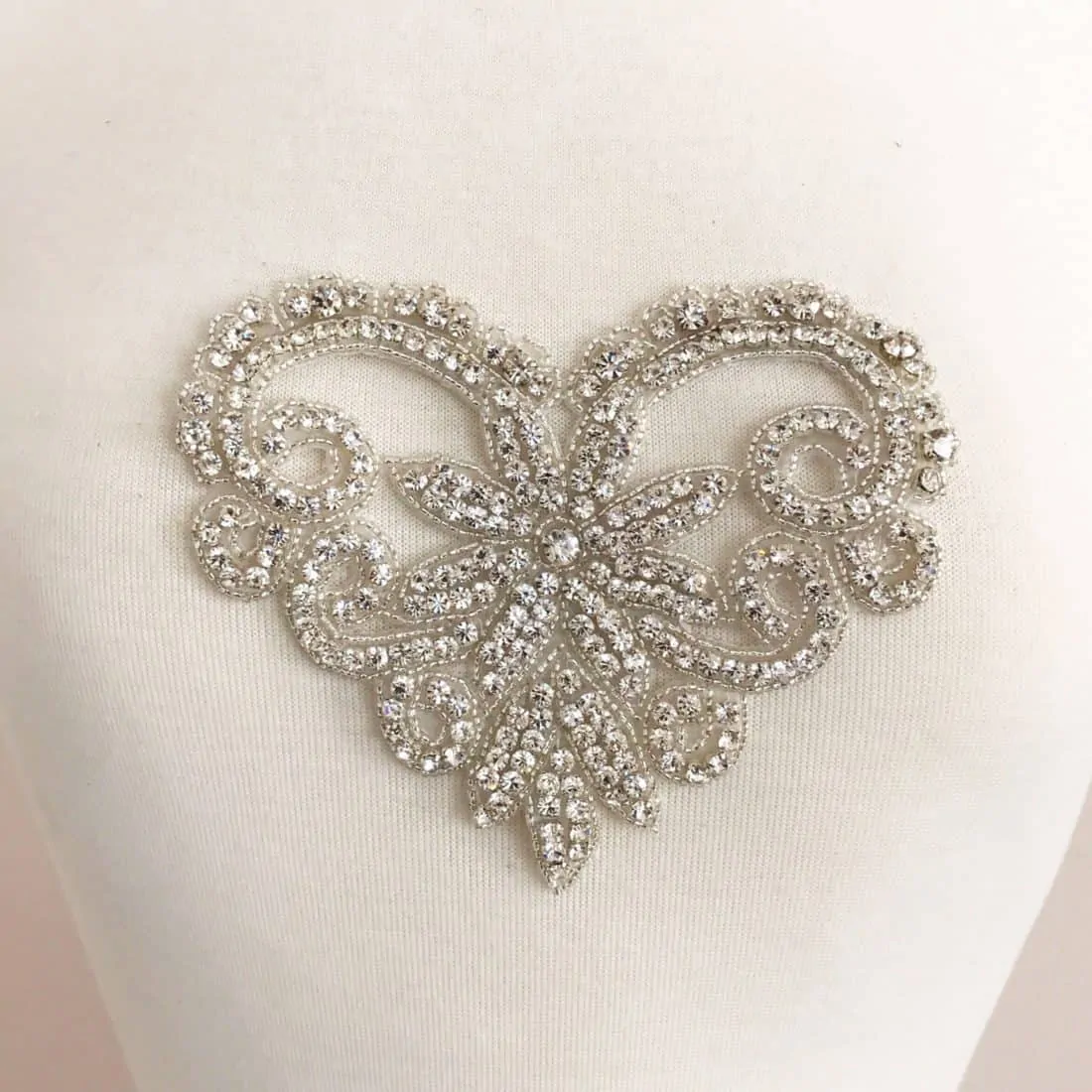 Rhinestone Sweetheart Applique | Shine Trim