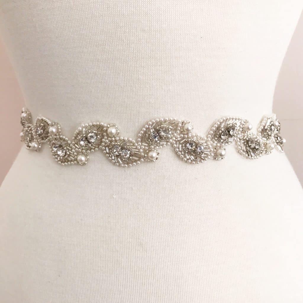 Topaz Swirl Rhinestone Beaded Trim | Shine Trim