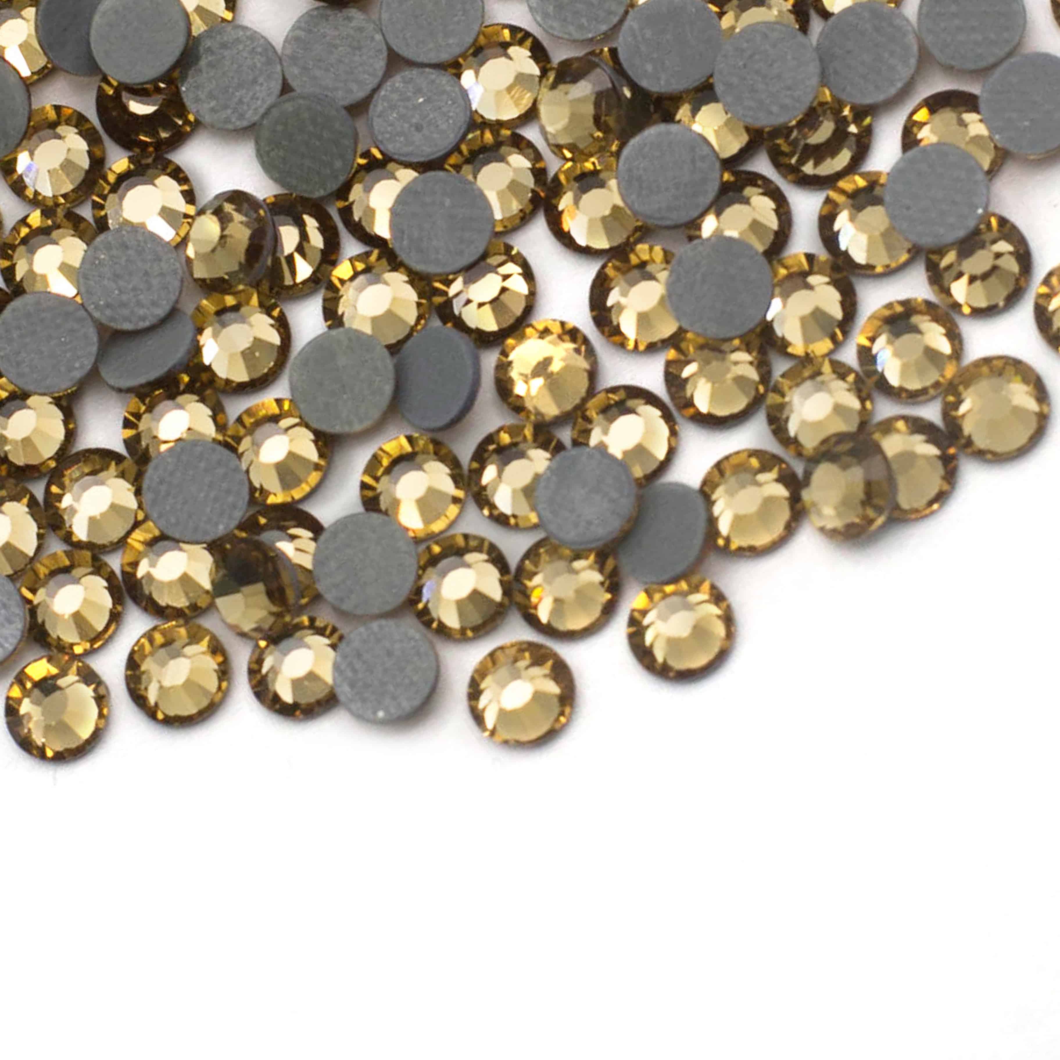 Premium Hotfix Rhinestones (Light Colorado Topaz) SS16,SS20,SS30 ...