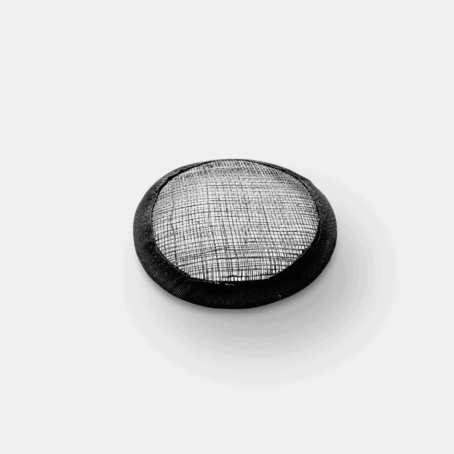 Sinamay Mini Round Fascinator Base | Shine Trim