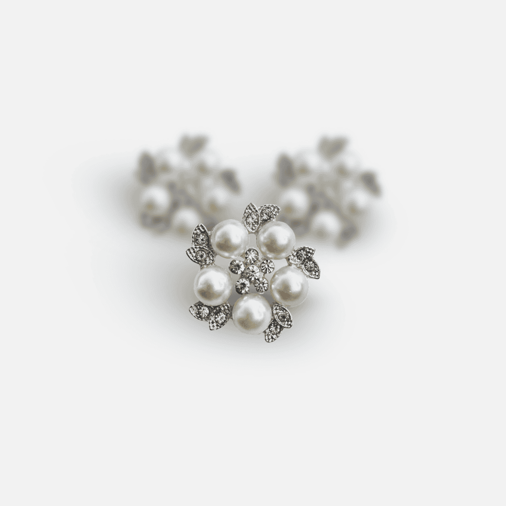 Botanical Pearl Crystal Button | Shine Trim