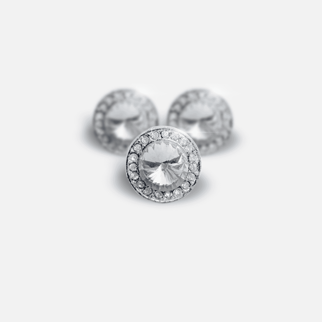 Classic Round Rhinestone Button | Shine Trim