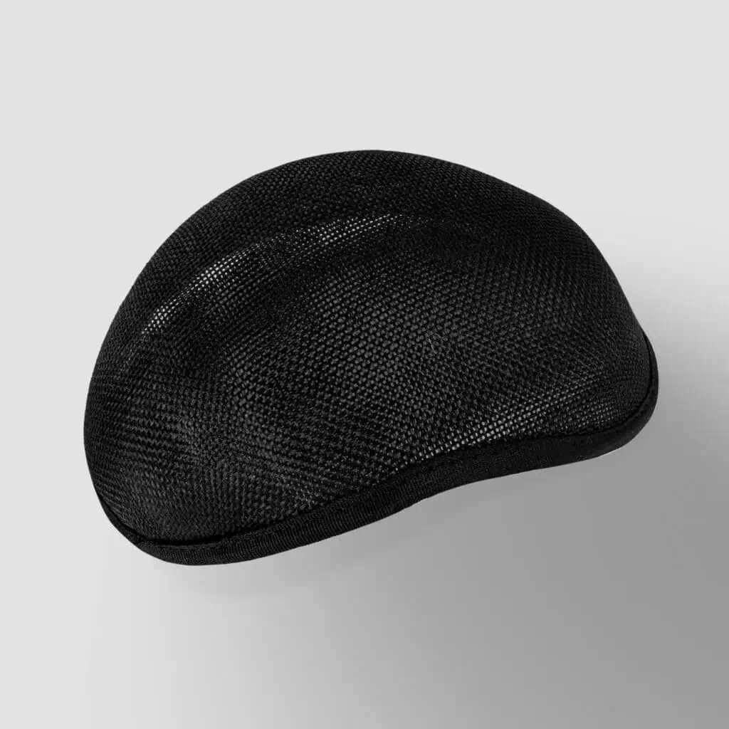 Buckram Kidney Shaped Fascinator Base | Shine Trim
