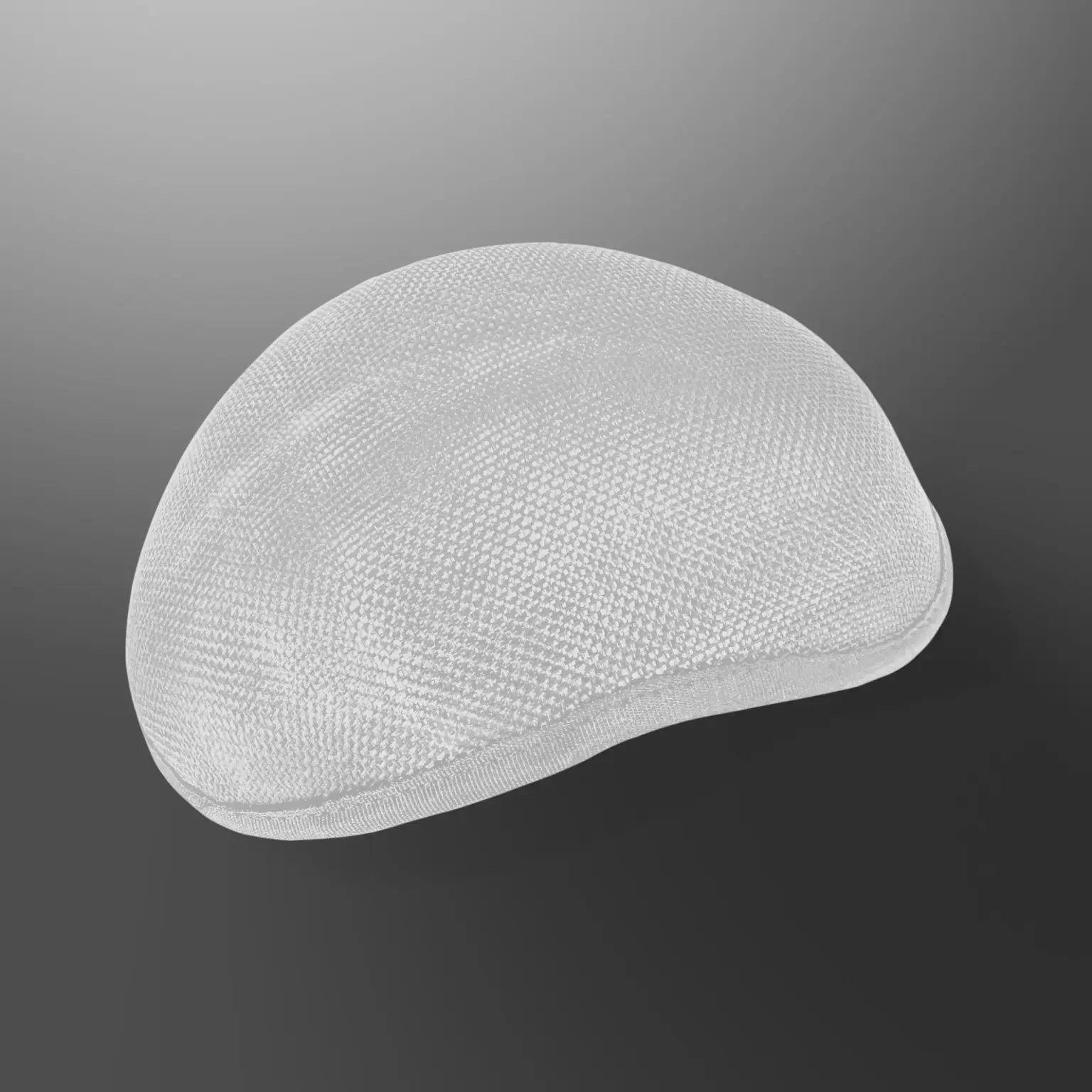 Buckram Kidney Shaped Fascinator Base | Shine Trim