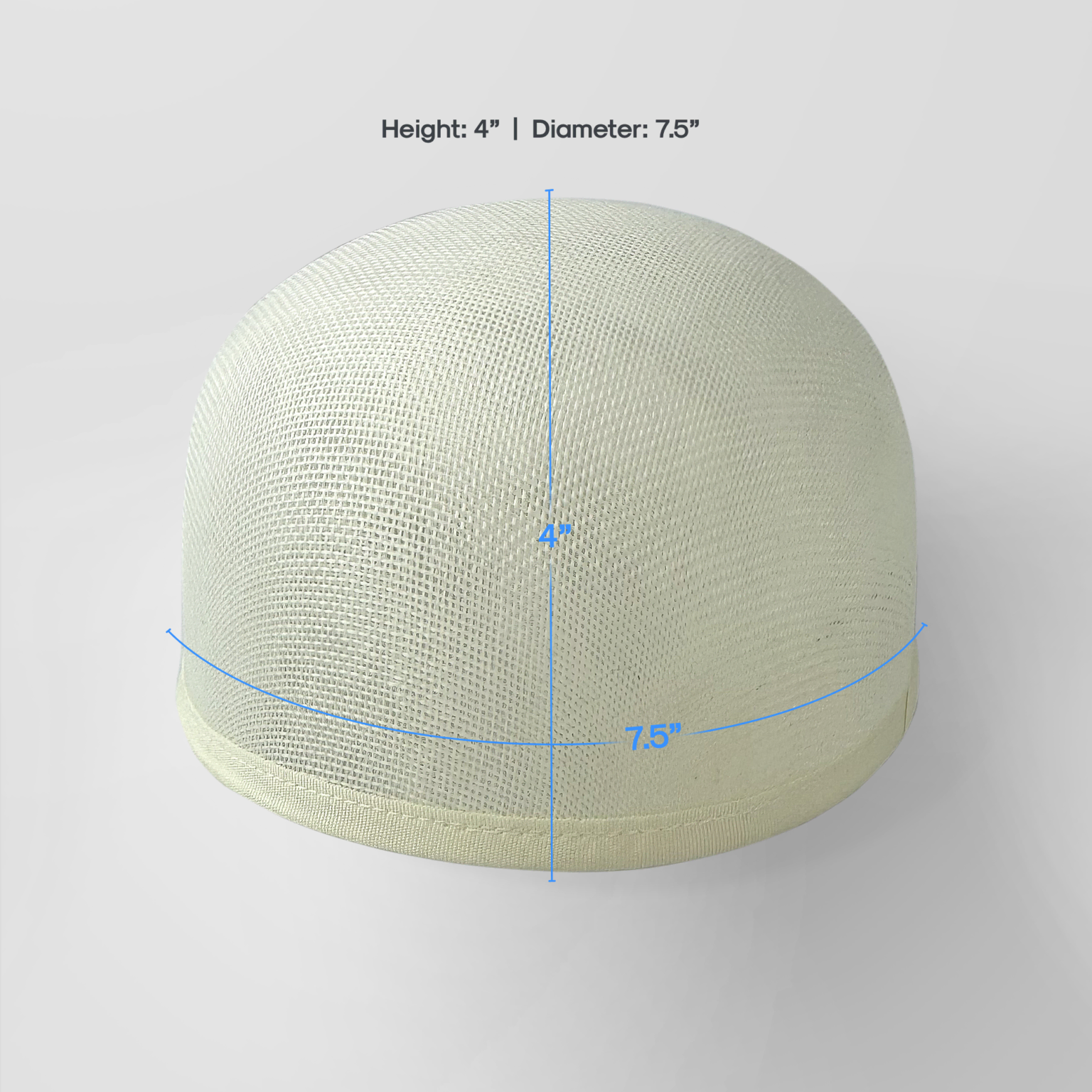 Large Buckram Dome Pillbox Hat Base | Shine Trim